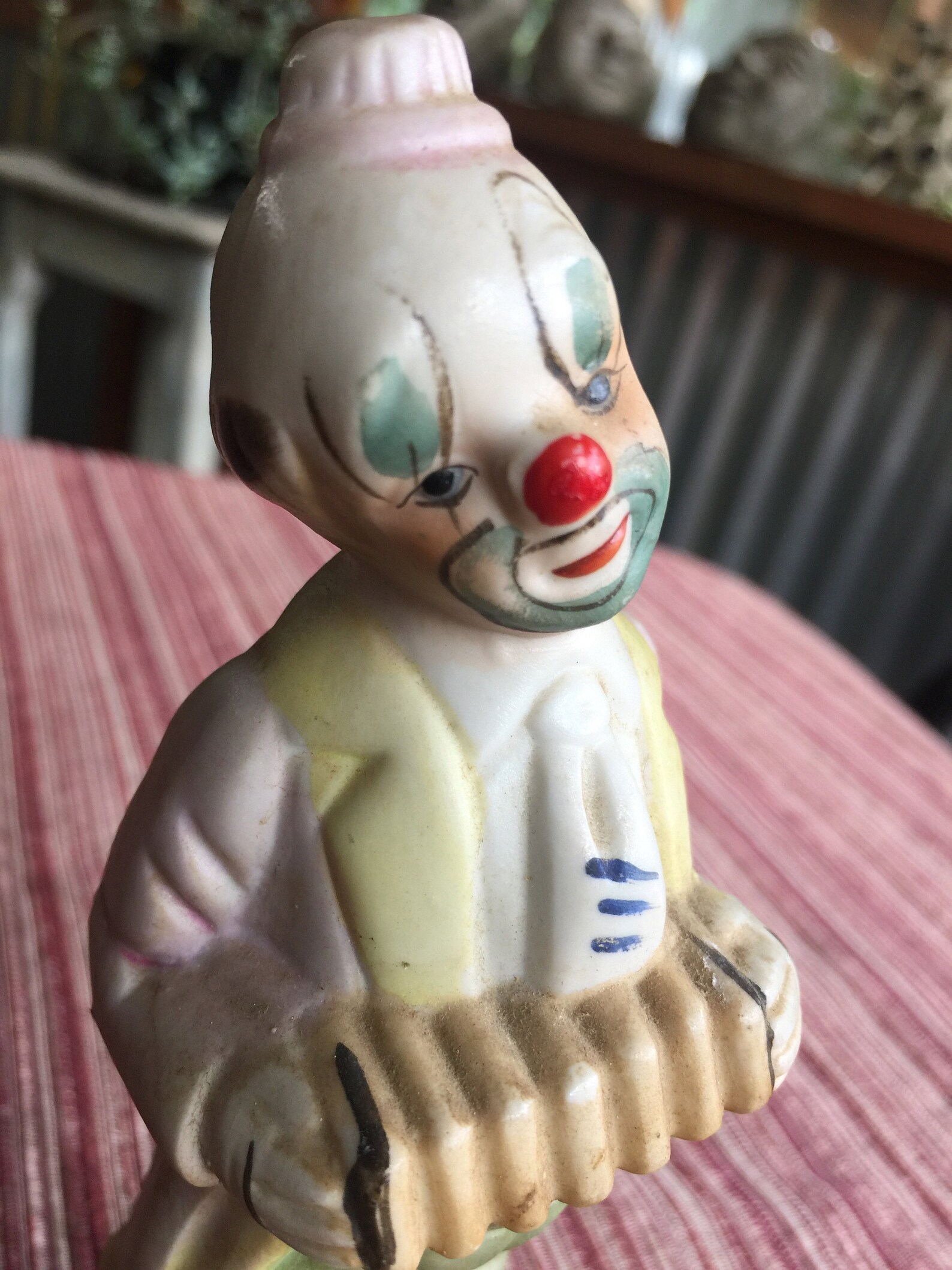 Clown Figurine Ceramic Bisque Sad Clown Sculpture Art Clown - Etsy