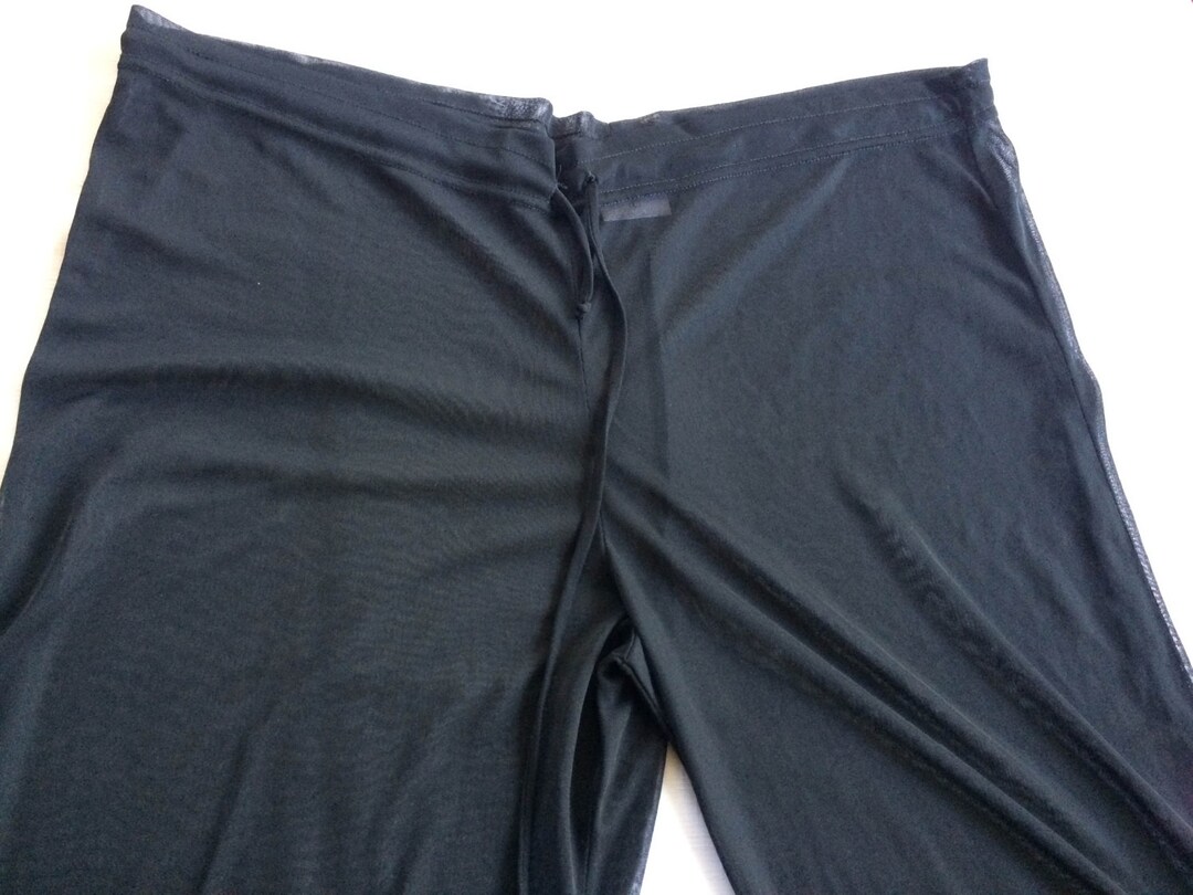 Long Black Pant, See Through Pant, Transparent Pant, See Through Black ...