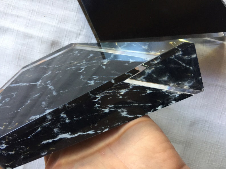 Modern Paperweight Acrylic Art Desk Art Acrylic | Etsy