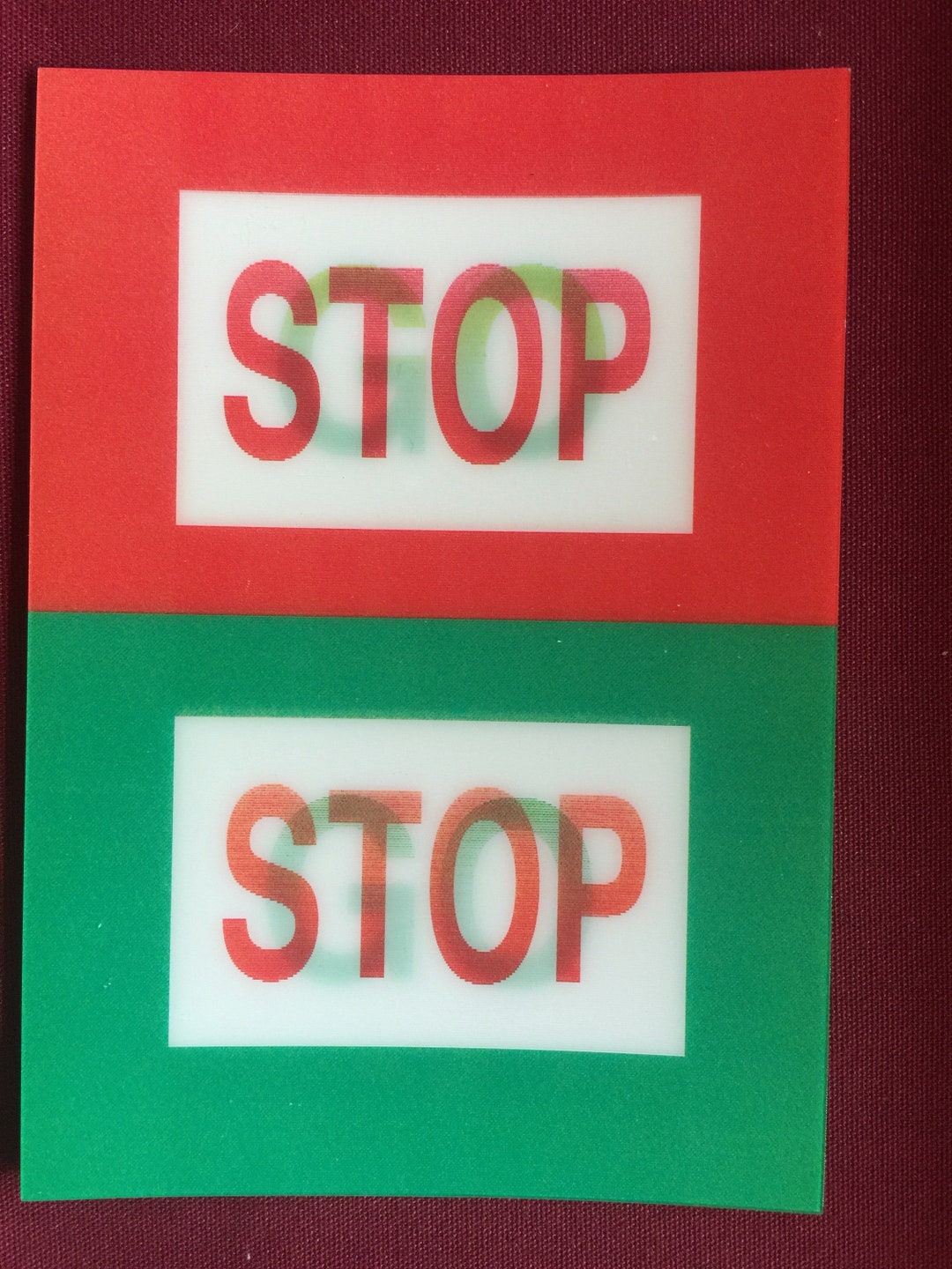 Stop or Go, Stop Go, Stop Go Postcard, Stop Sign, Stop Go Card ...