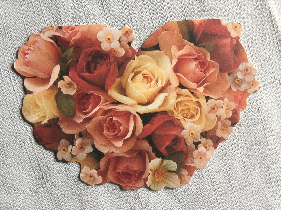 Congratulations Card Good Luck Card Rose Card Heart Card - Etsy