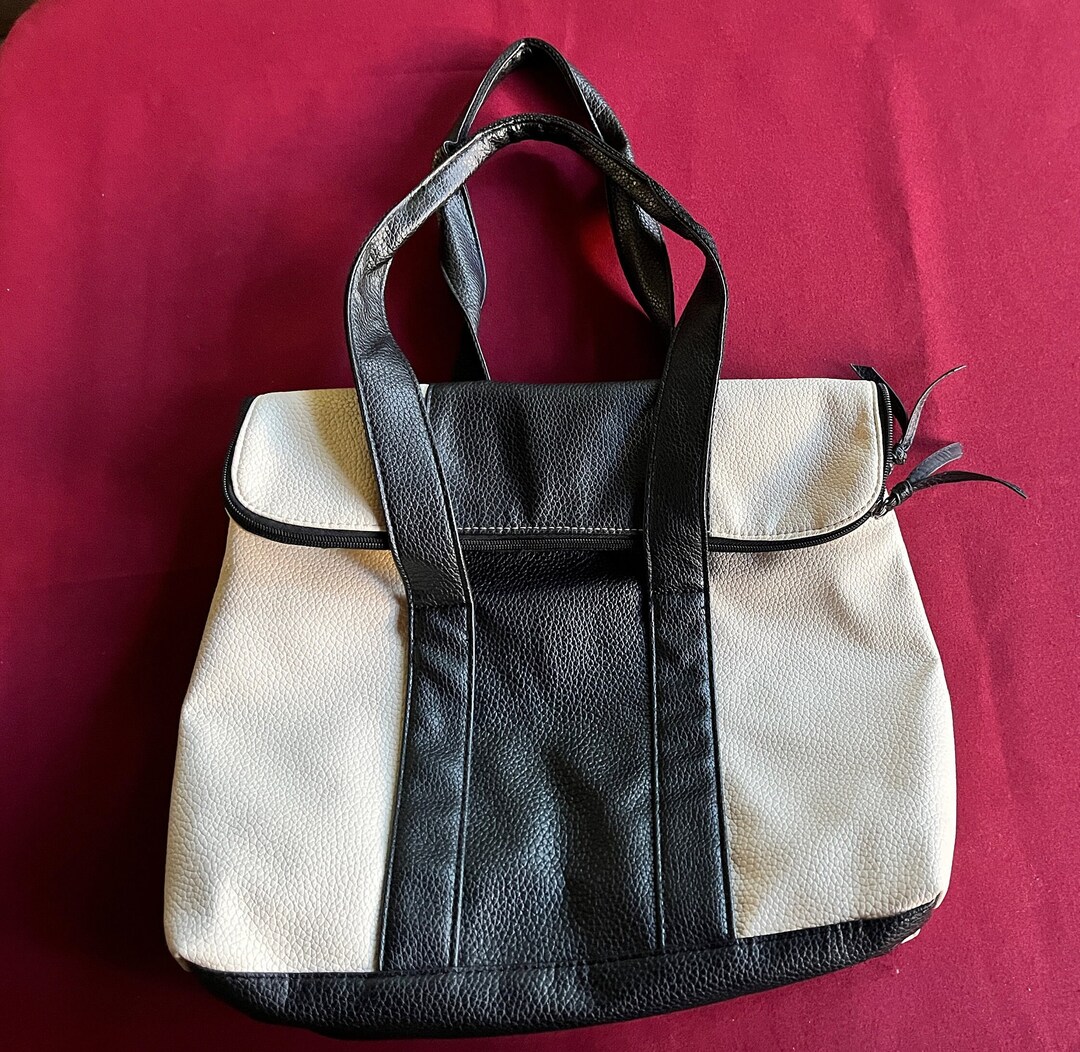 Black White Tote, Tote Bag, Classy Tote Bag, Shoulder Tote, Carryall ...