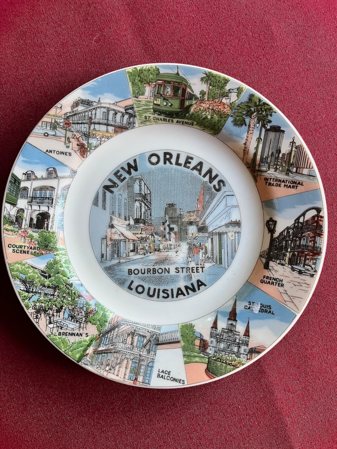 New Orleans Souvenir, New Orleans Plate, Louisiana Souvenir, Louisiana ...