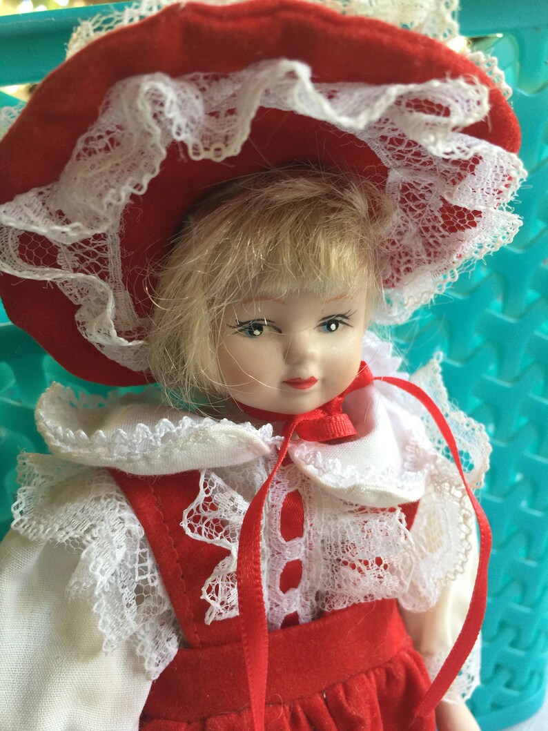 Porcelain Doll Nine Inch Doll Dressed up Doll Display Doll - Etsy