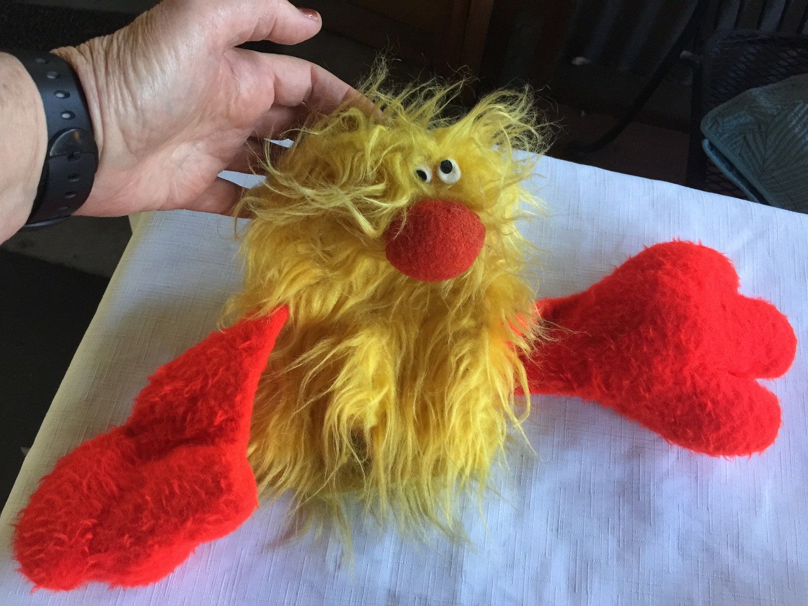 Monster Puppet Fuzzy Puppet Retro Hand Puppet Muppet Cloth | Etsy