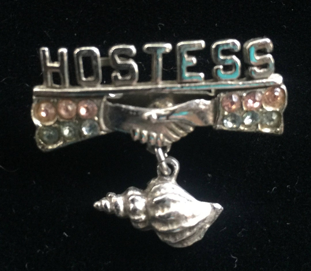 Hostess Pin, Hostess Brooch, Party Hostess Brooch, Party Hostess Pin ...