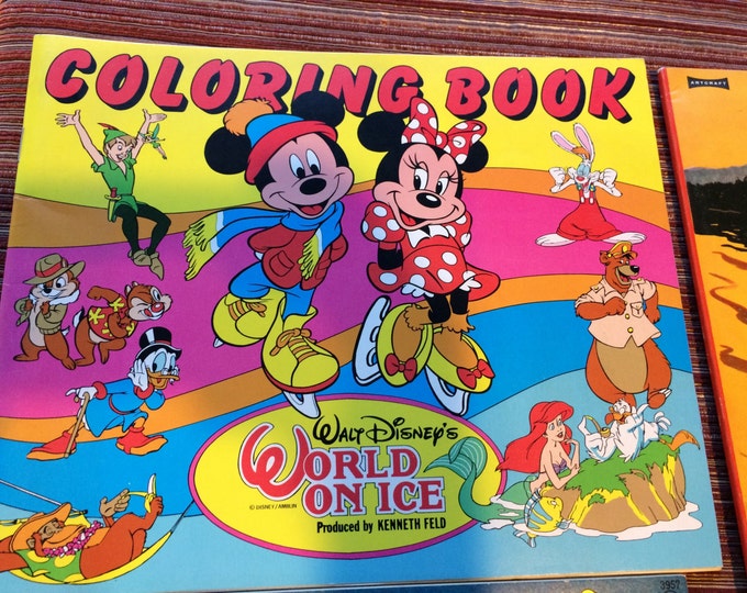 Disney Coloring Book, Rare Coloring Book, Mickey Coloring, Disney ...