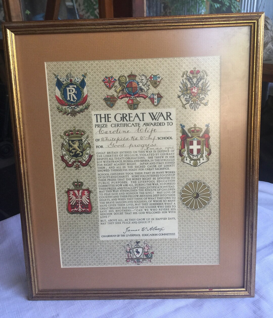 War Memorabilia, WW1 Wall Decor, WWI Decor, World War Decor, WW1, World ...