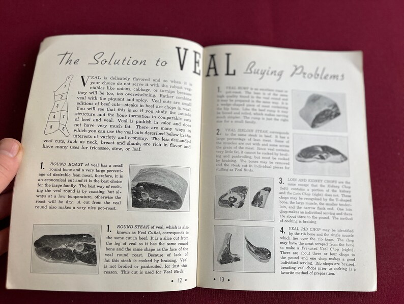 Recipe Book, Meat Book, Retro Recipe, Meateater, Carnivore, Butcher ...