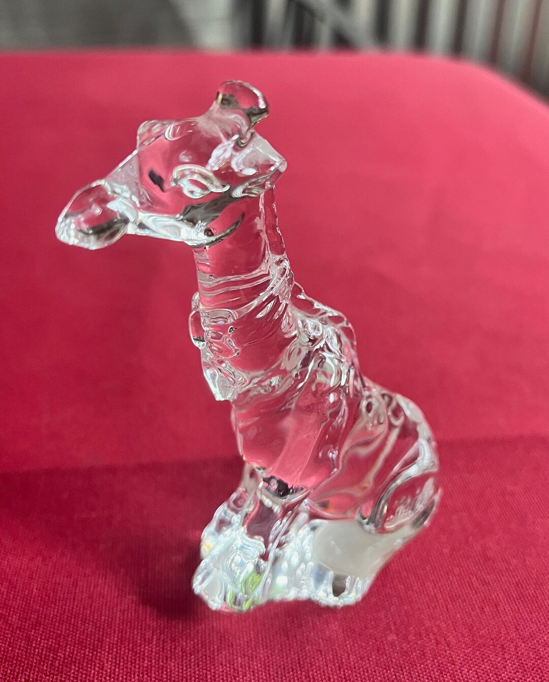 Glass Giraffe, Glass Animal, Crystal Art, Knick Knack, Desk Art ...