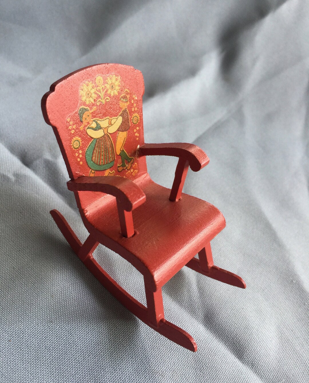 Dollhouse Chair, Doll House Chair, Doll Rocking Chair, Mini Rocking ...