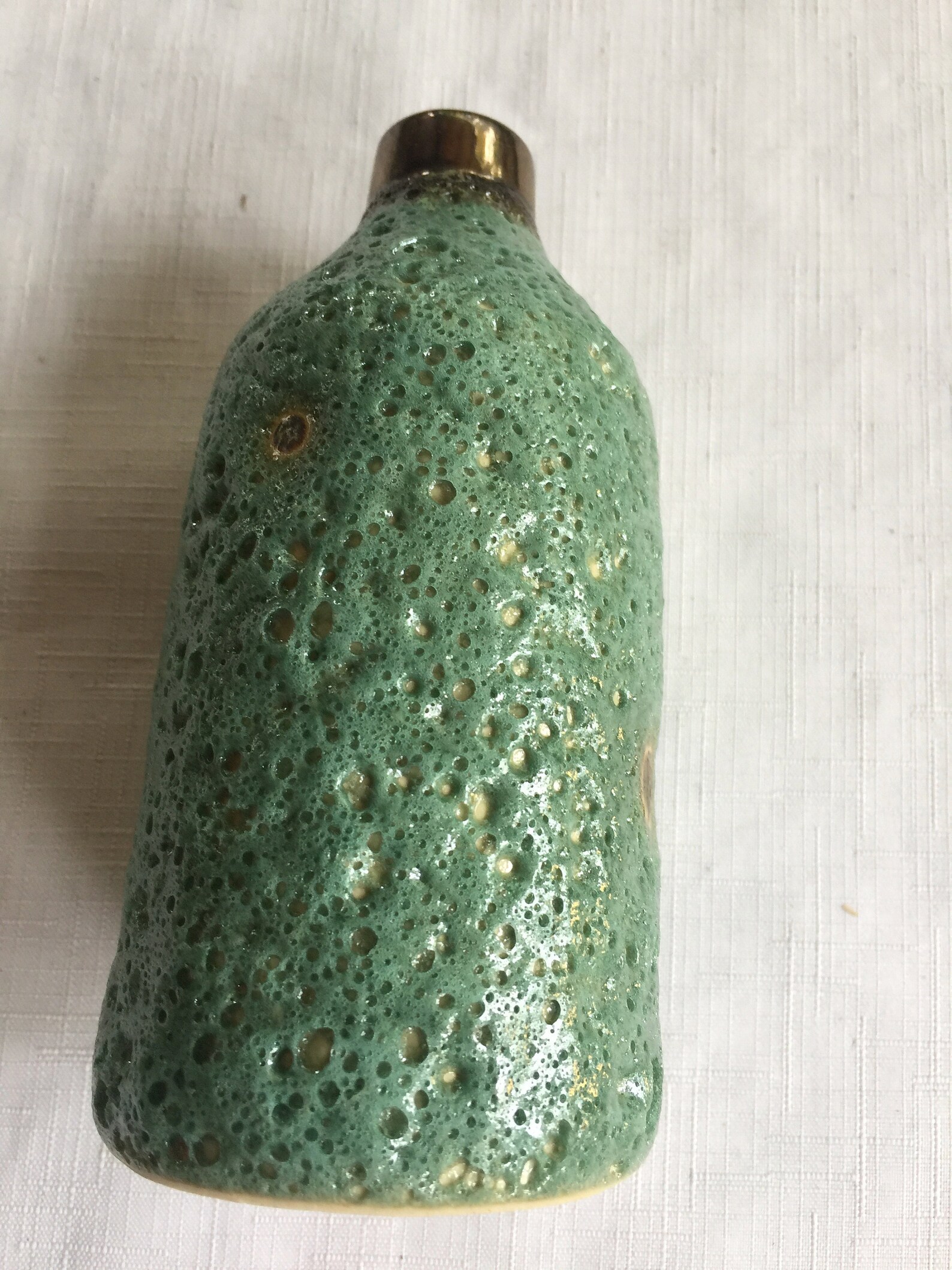 Natural Green Vase, Rustic Bud Vase, Vietnam Vase, Crude Vase, Vietnam ...