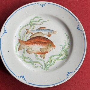 Fish Art Plate, Fish Art Dish, Trinket Plate, Ocean Plate, Beach Plate ...