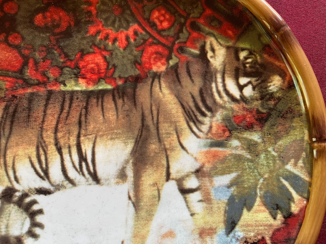 Tiger Art, Exotic Kitchen, Bengal Tiger, Accent Plate, Art Plate, India ...