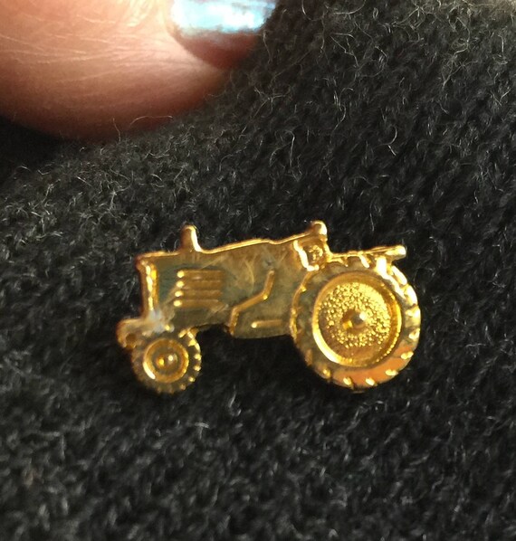 Farm Tie Tack, Tractor Tie Tack, Farmer Tie Clip, Tra… - Gem