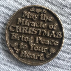 Christmas Token Christmas Coin Xmas Token Religious Token - Etsy