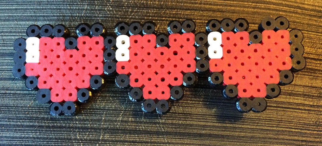 Red Heart Pin, Heart Brooch, Heart Pin, 3 Heart Jewelry, 3 Heart Pin ...