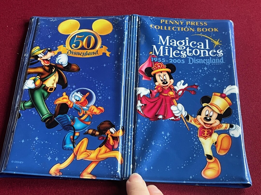 Disney Coin Book, Mickey Coin Book, Penny Press Collection, Disneyland ...