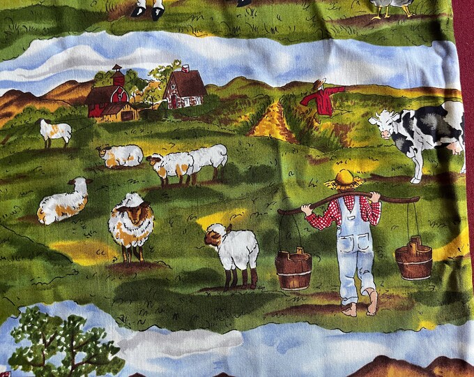 Farm Fabric, Animal Fabric, Country Fabric, Alexander Henry, Fabric Art ...