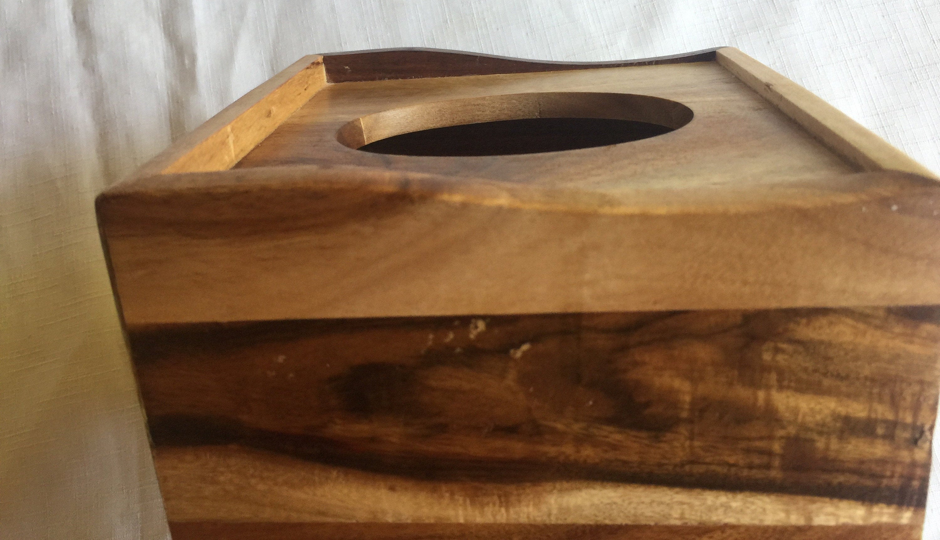 Wood Tissue Holder, Wood Tissue Box, Wood Bath Decor, Tissue Box Cover ...