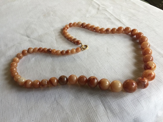 Autumn Necklace, Rust Bead, Retro Bead, Rust Necklace… - Gem