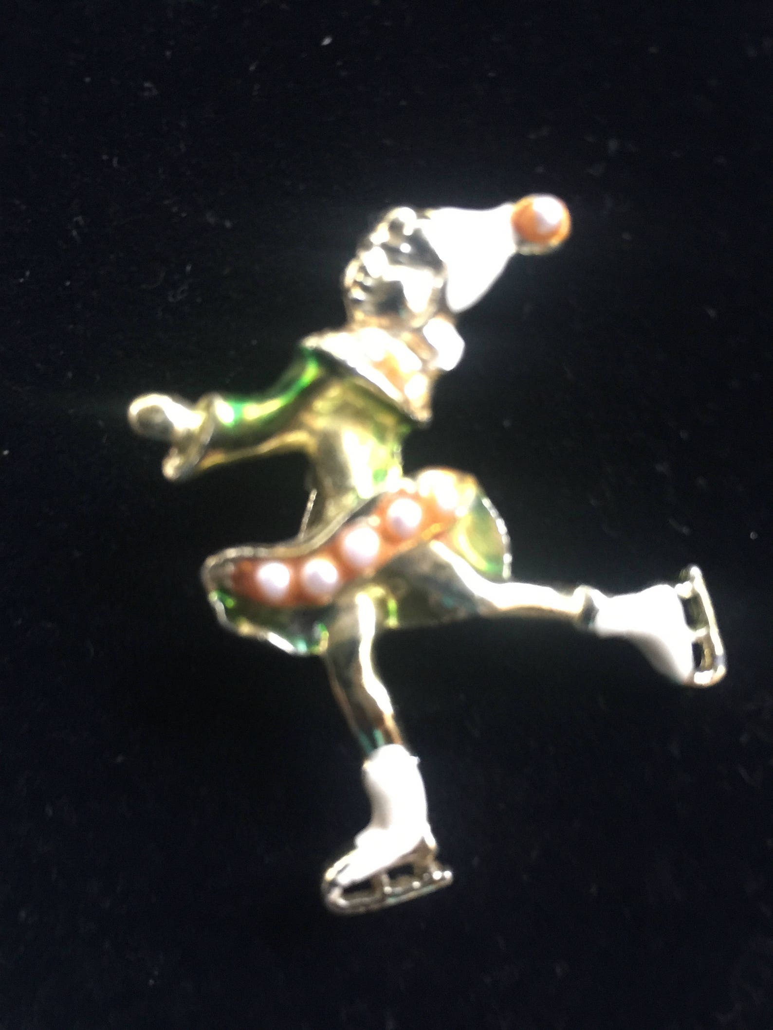 Ice Skater Pin Ice Skater Brooch Skating Pin Skating - Etsy