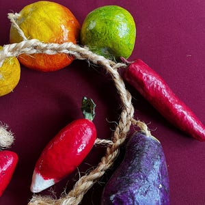 Paper Mache Fruit, Mexico Kitchen, Kitchen Hanging, Kitchen Art ...