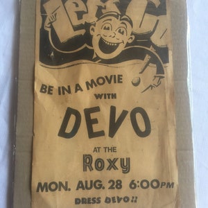 Devo Poster, Punk Poster, 80s Wall Art, Punk Band Poster, Punk ...