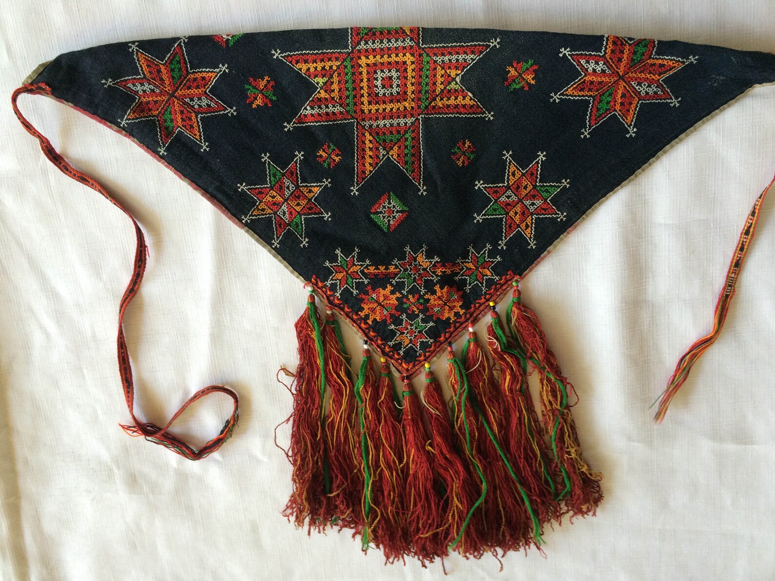 Hippie Kerchief Hair Kerchief 60s Hair Scarf Black Hair - Etsy