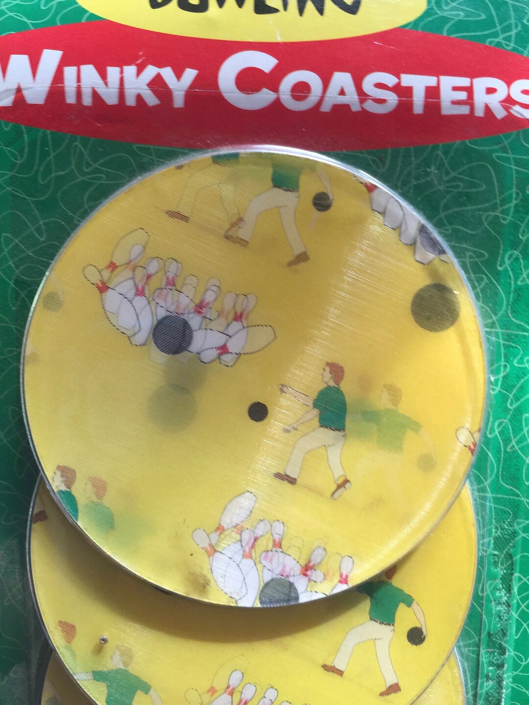 Bowling Coaster, Bowling Party, 3D Coaster, Bowling Decor, Retro ...