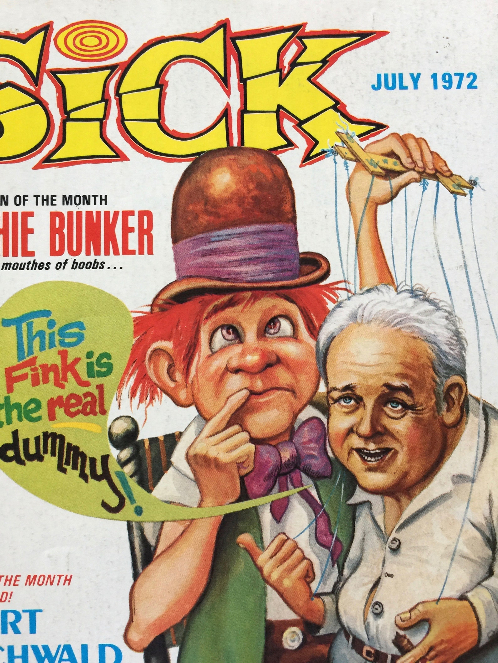 All in the Family Archie Bunker 70s Satire Hippie Magazine - Etsy