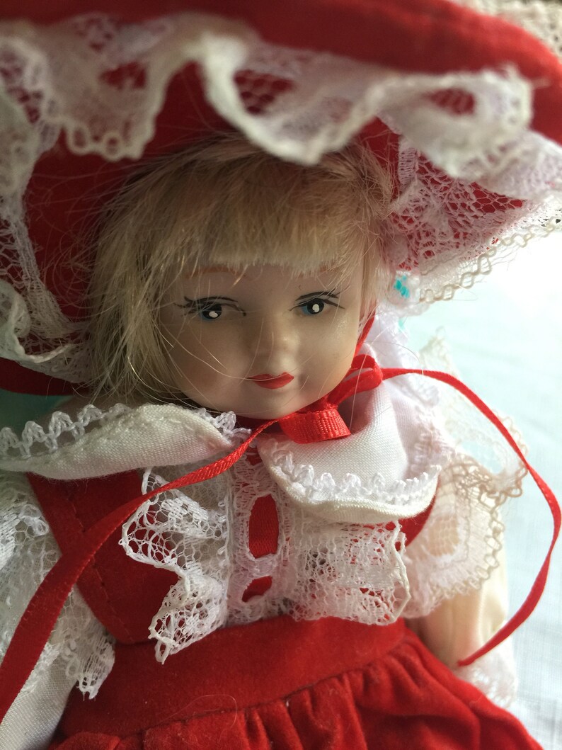 Porcelain Doll Nine Inch Doll Dressed up Doll Display Doll - Etsy