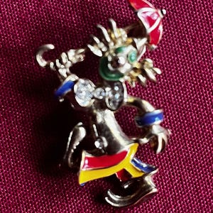 Clown Pin, Clown Lapel Pin, Clown Brooch, Face Pin, Pewter Stick Pin ...