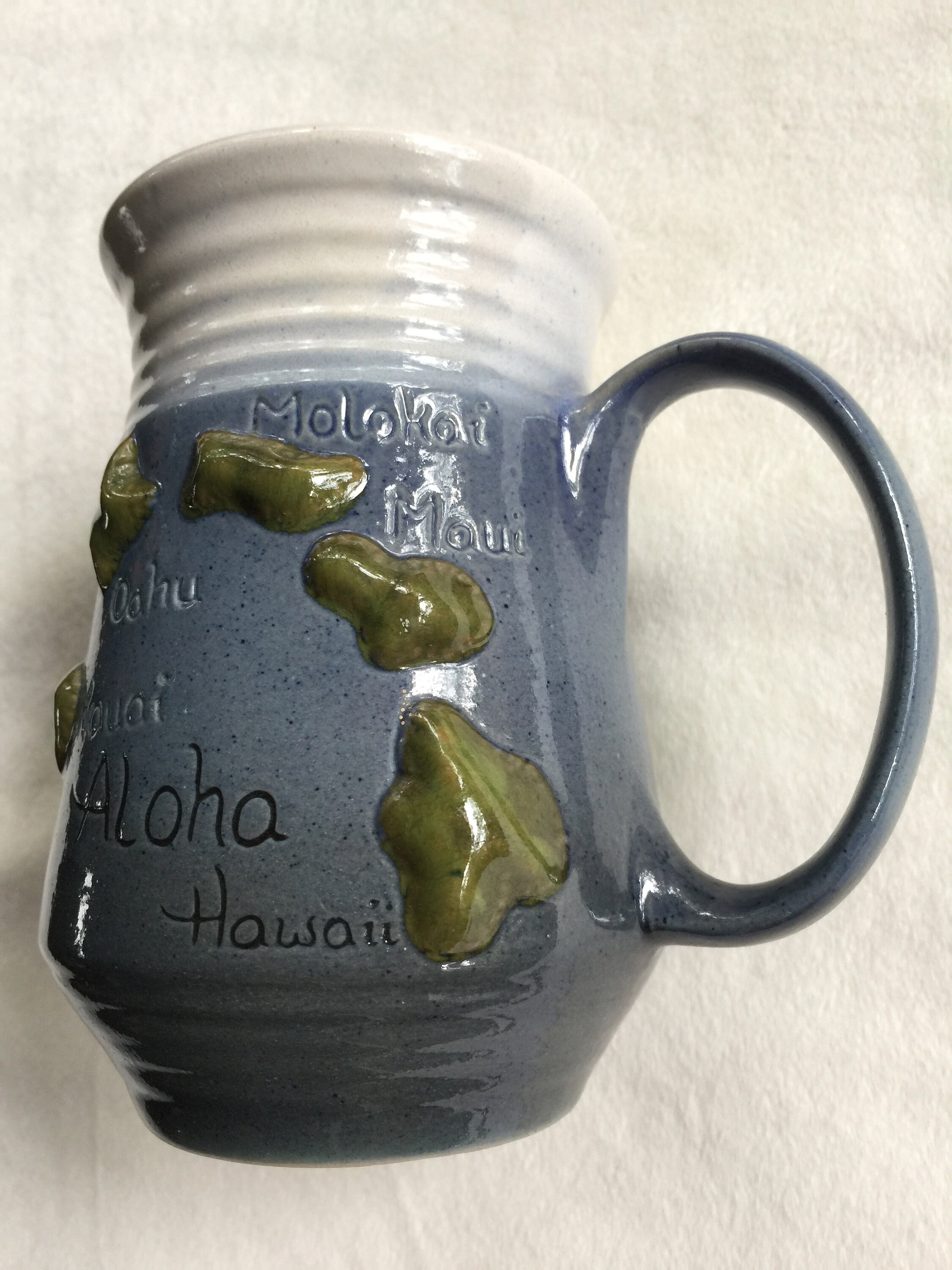 Hawaii Mug, Tropical Mug, Hawaii Cup, Hawaii Pottery Mug, Hawaii ...