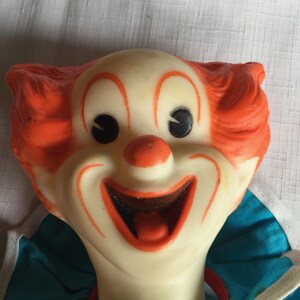 Bozo Puppet, Retro Puppet, Bozo Clown, 50s Puppet, Clown Puppet, Hand ...