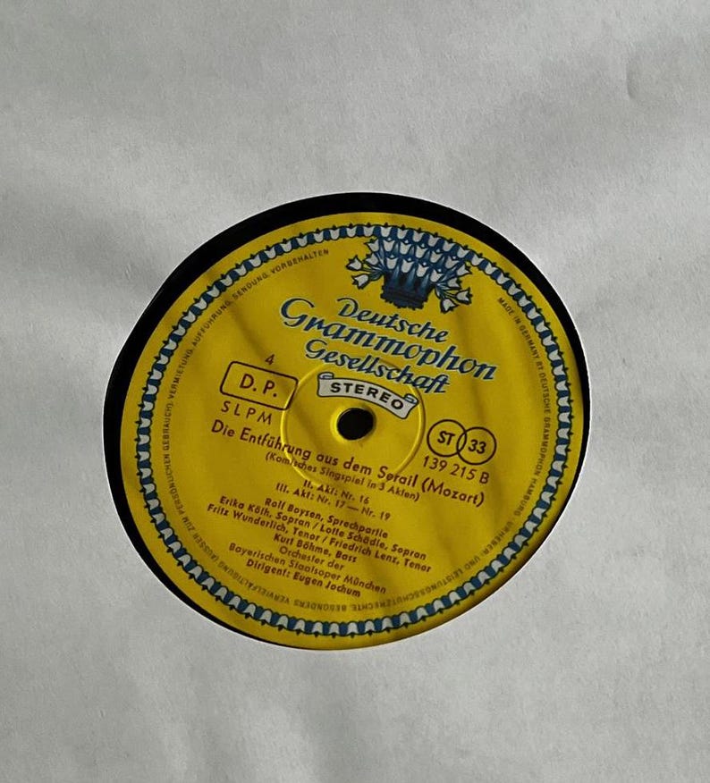 Mozart, Classical Music, Symphony Record, Classical LP, Symphony Vinyl ...