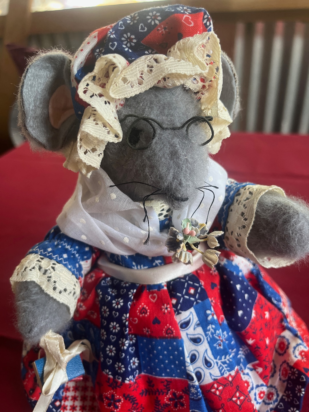 Mouse Doll, Mouse Stuffed Toy, Christmas Mouse,fabric Mouse,felt Mouse ...