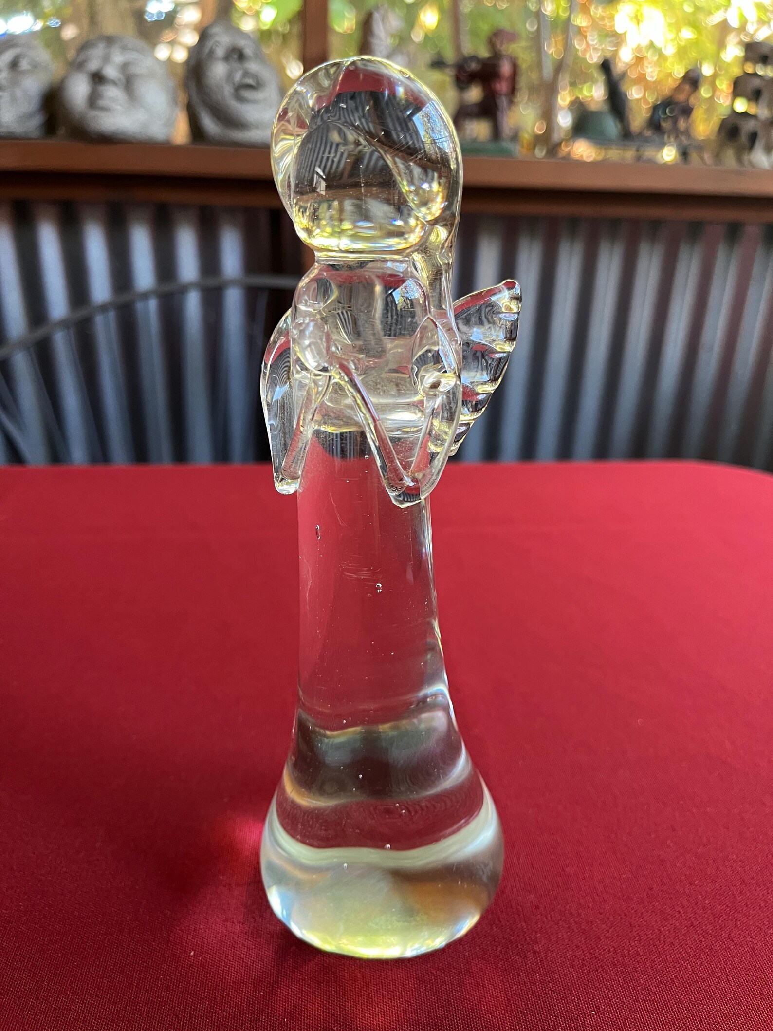 Glass Angel, Angel Figurine, Modern Angel, Angel Sculpture, Angel Decor ...