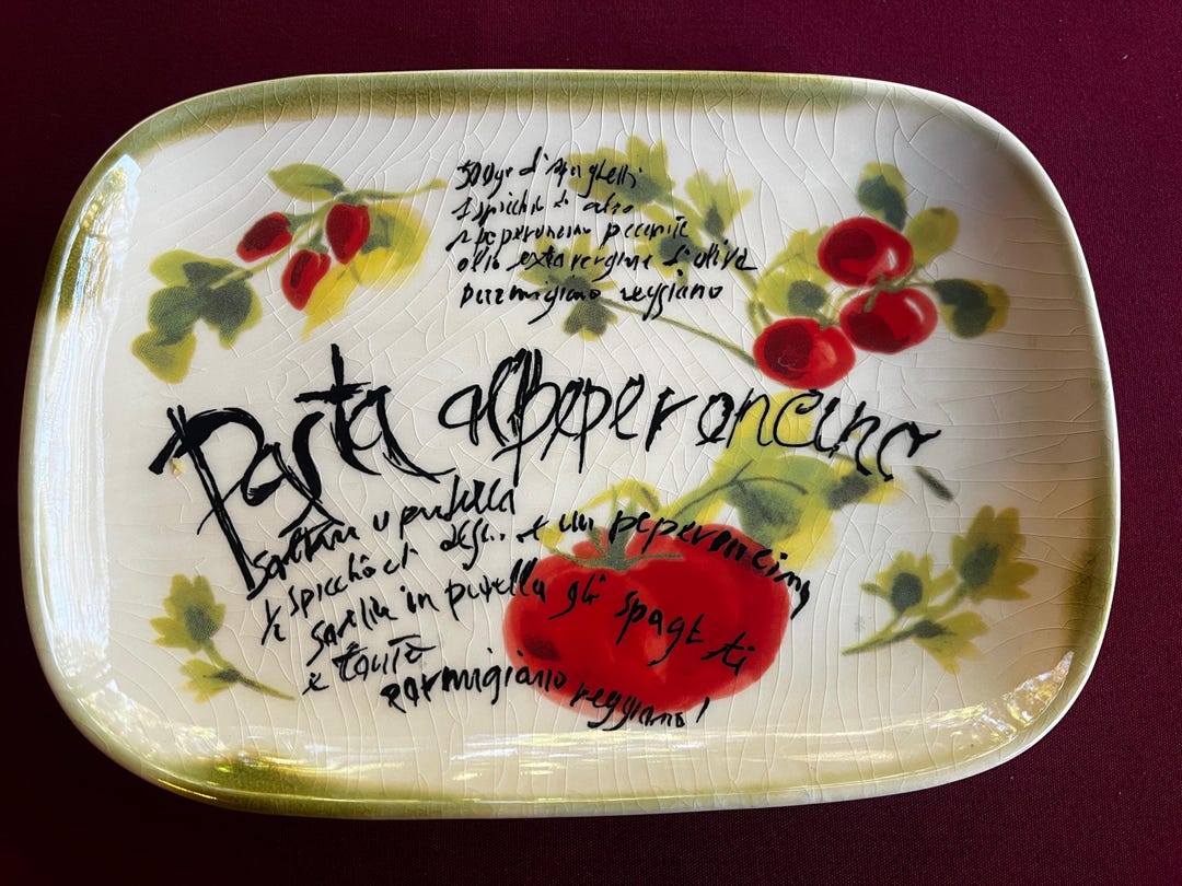 Italy Platter, Ceramic Platter, Kitchen Art, Italy Plate, Italian Plate ...