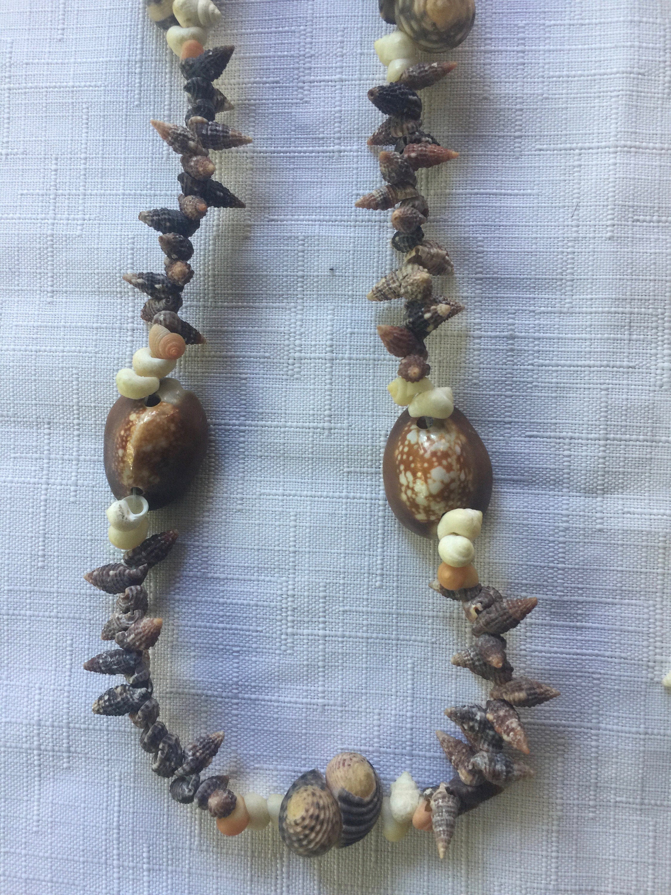 Shell Necklace, Shell Beads, Beach Necklace, Surfer Necklace, Surfer ...