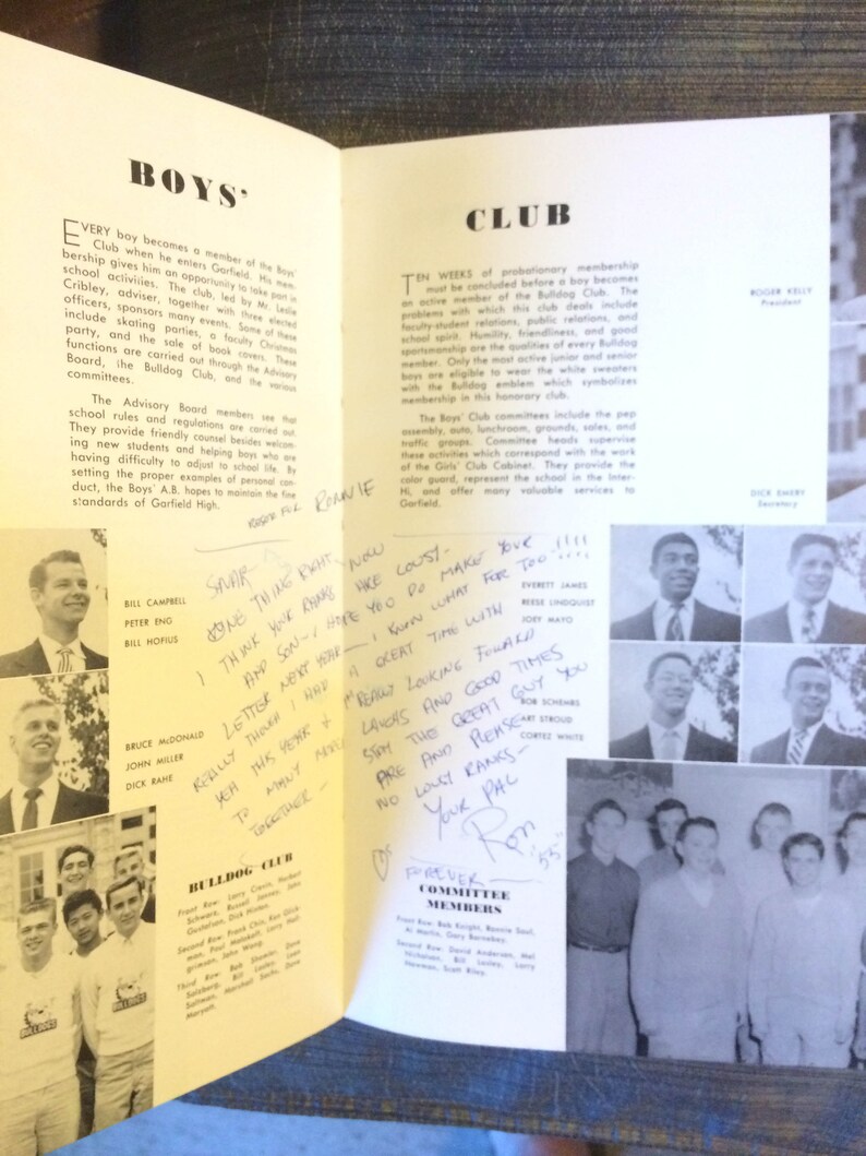 50s Yearbook, 50s High School, Seattle Washington, Seattle Ephemera ...