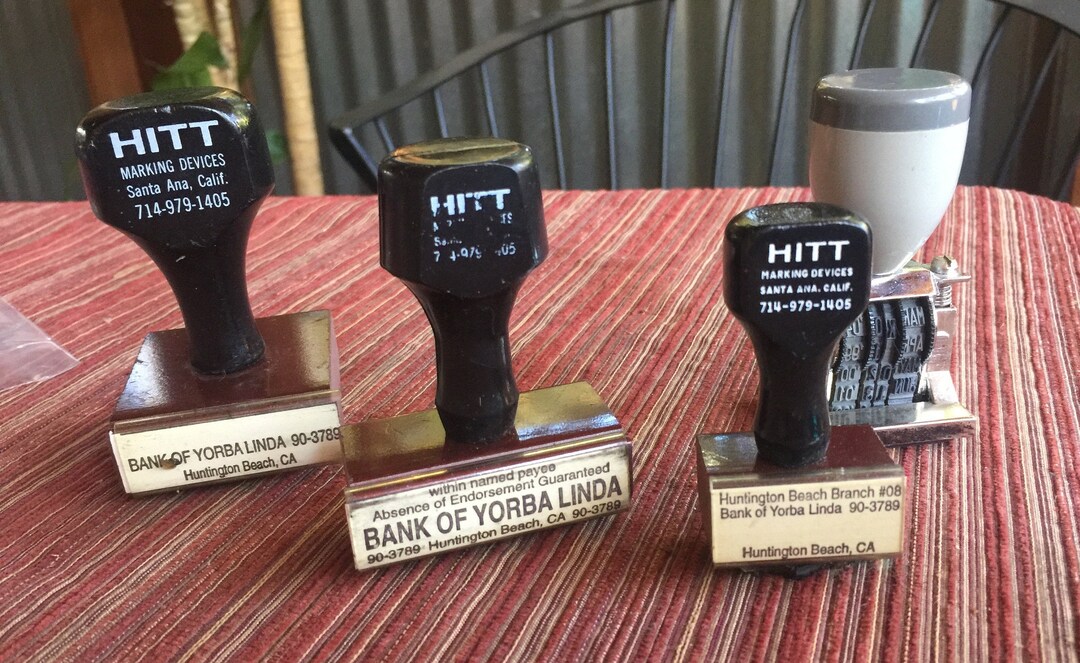 Bank Rubber Stamp, Rubber Stamp, Date Rubber Stamp, Rubber Stamp ...