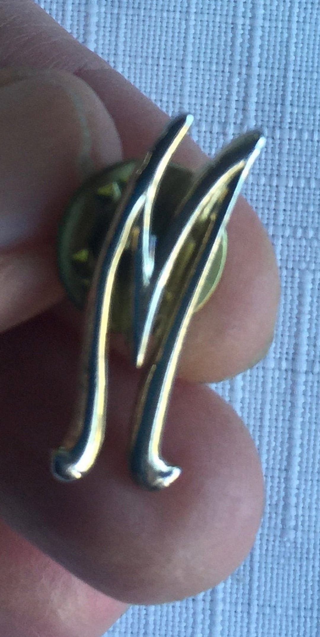 Initial M Pin, M Pin, Nitial M Gift, Letter M Gift, Retro M Pin, M ...