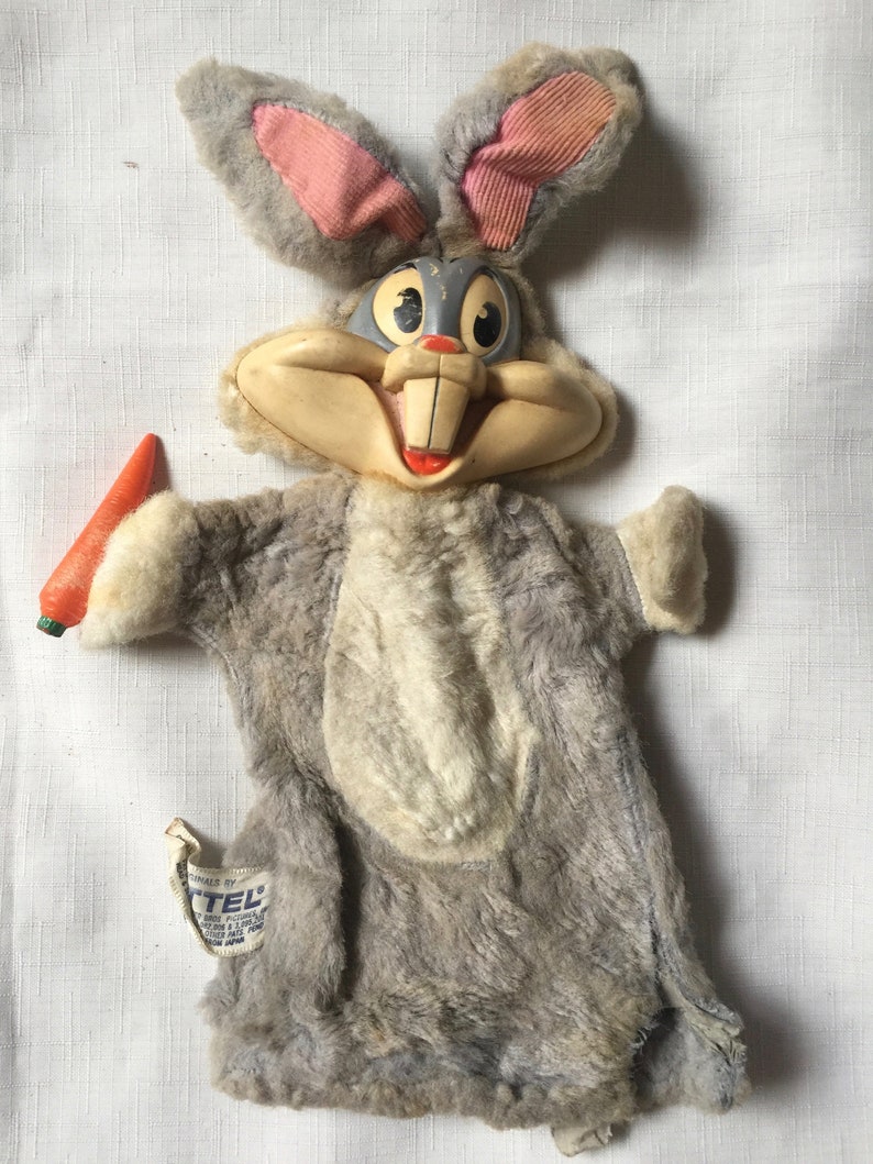 Bugs Bunny Puppet Retro Puppet 60s Puppet Rabbit Puppet - Etsy