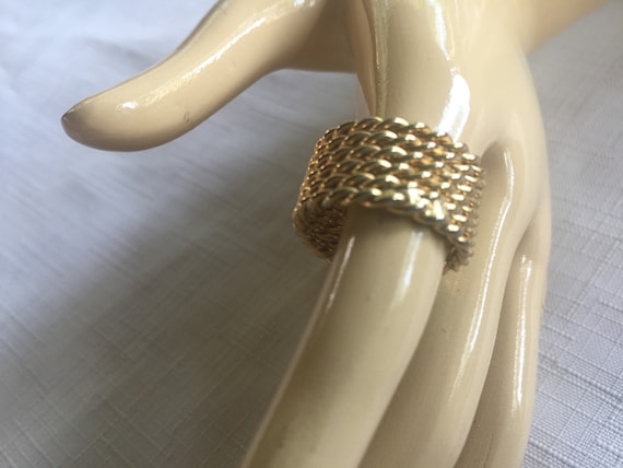 Gold Twist Ring, Scarf Ring, Gold Rope Ring, Gold Sca… - Gem