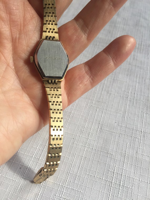 Dressy Gold Watch, 80s Gold Watch, Gold Bracelet Watc… - Gem