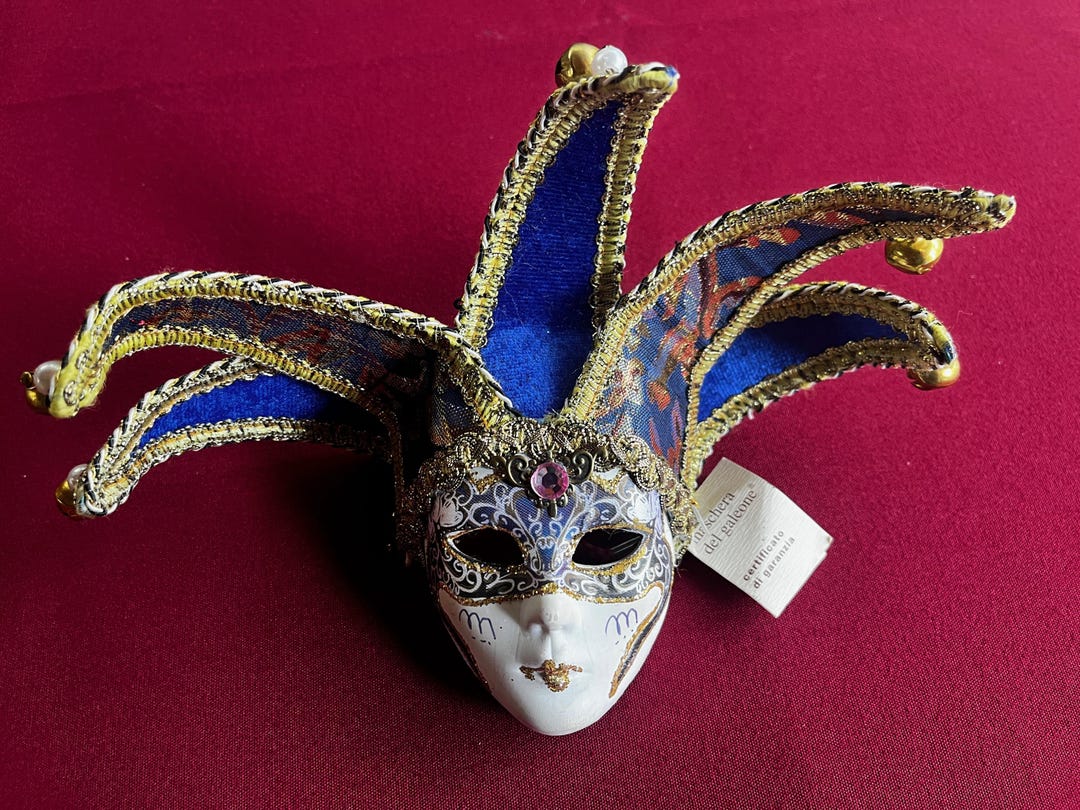 Masquerade Mask, Harlequin Mask, Carnival Mask, Fantasy Mask, Costume ...