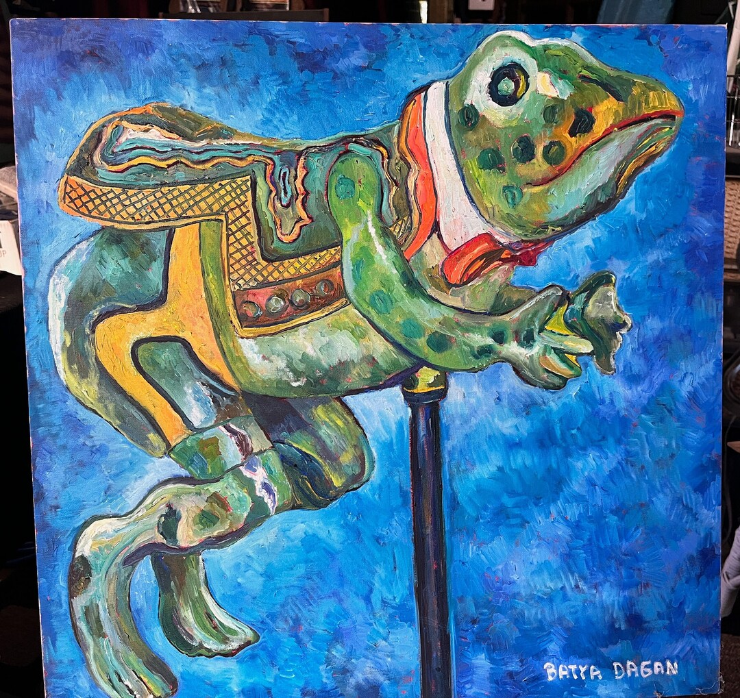 Nostalgia Painting, Animal Art, Frog Art, Frog Painting, Rhino Art ...