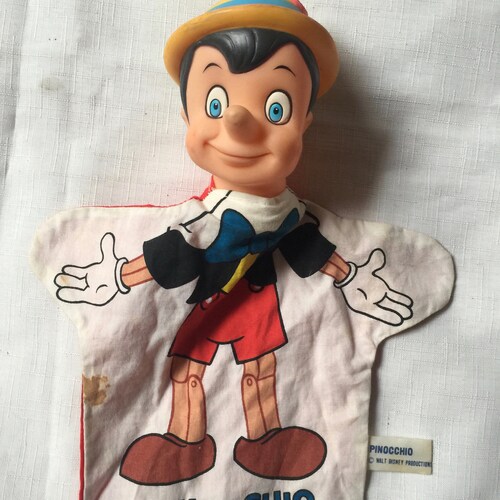 Pinocchio Puppet, Retro Puppet, 50s Puppet, Disney Puppet, Hand Puppet ...