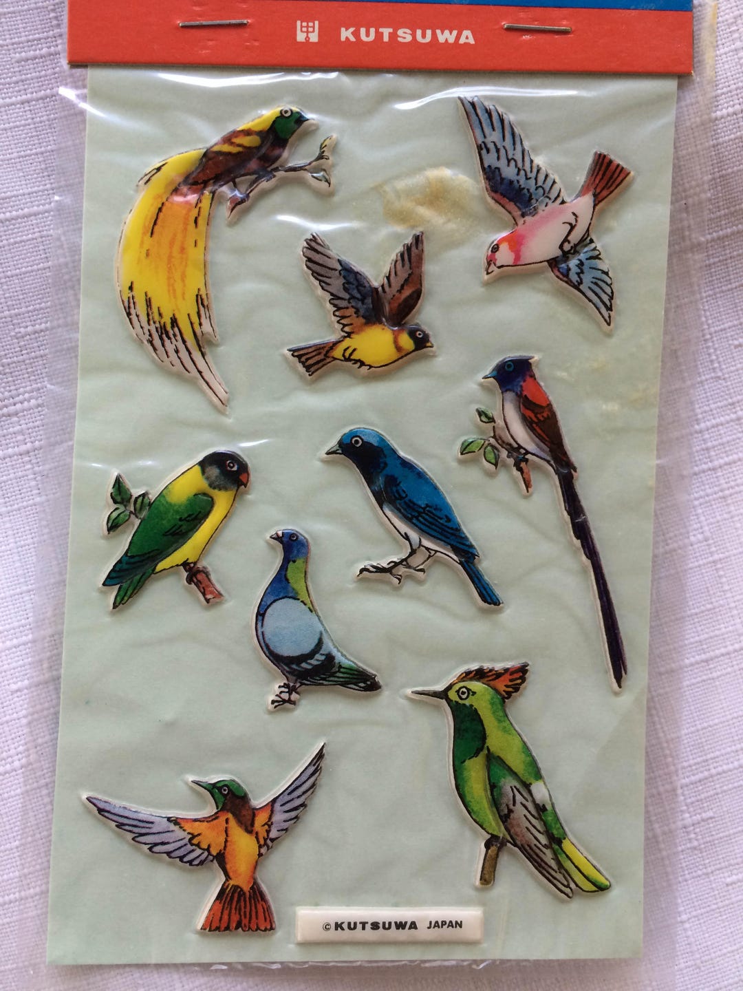 Bird Label, Bird Ephemera, Bird Sticker, Bird Art, Retro Bird, Japan ...